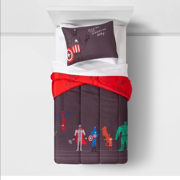 Marvel | Bedding | Marvel Avengers Twin Comforter Sham Set | Poshmark